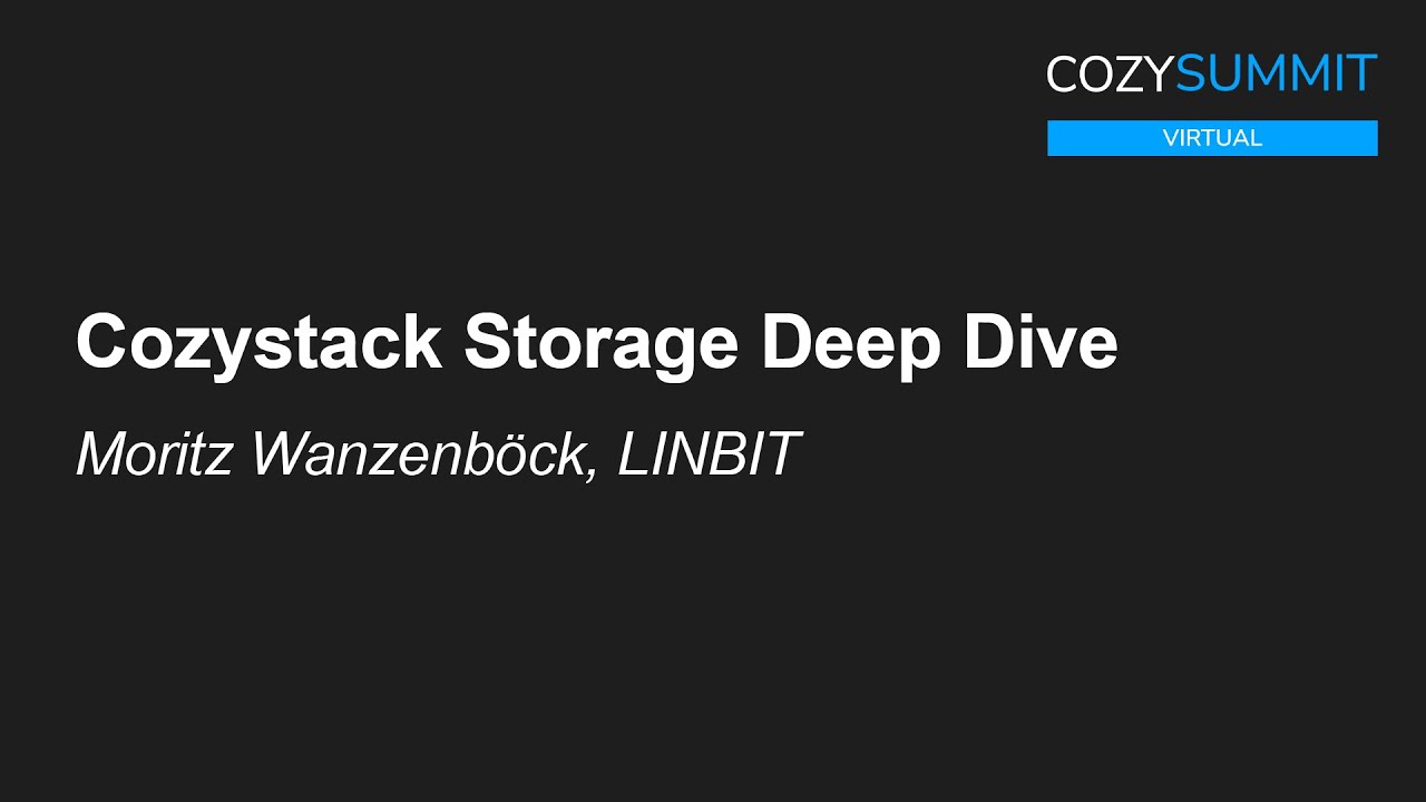 Cozystack Storage Deep Dive - Moritz Wanzenböck, LINBIT