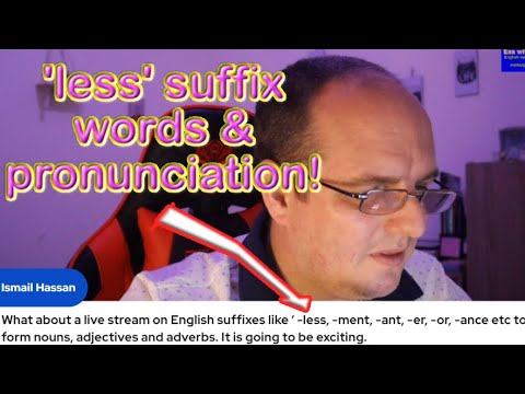 suffix 'less' words