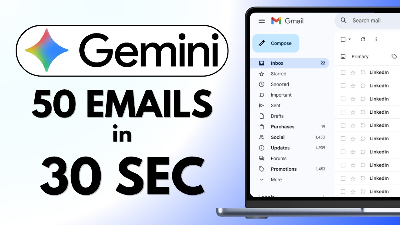 How To Summarize 50+ Emails in 30 Seconds With Gemini Pro
