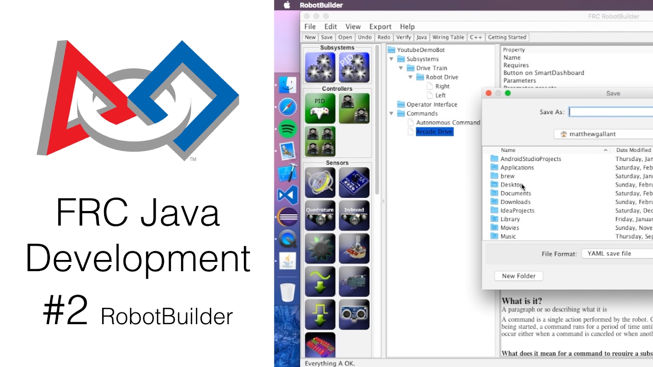 FRC Java Development #2: RobotBuilder