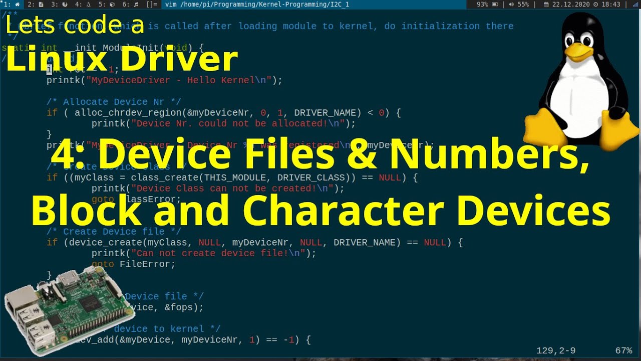 Let's code a Linux Driver: 4 -Device Files & Numbers, Character and Block Devices