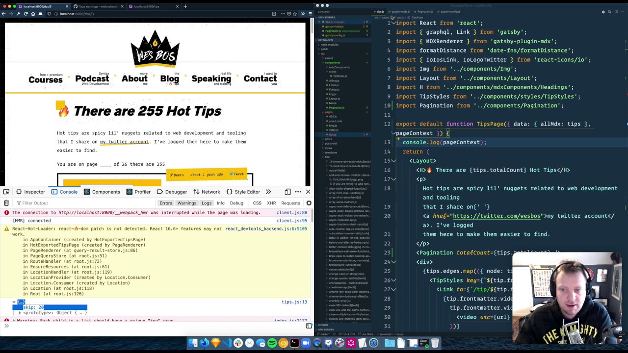 Gatsby Pagination Code Along