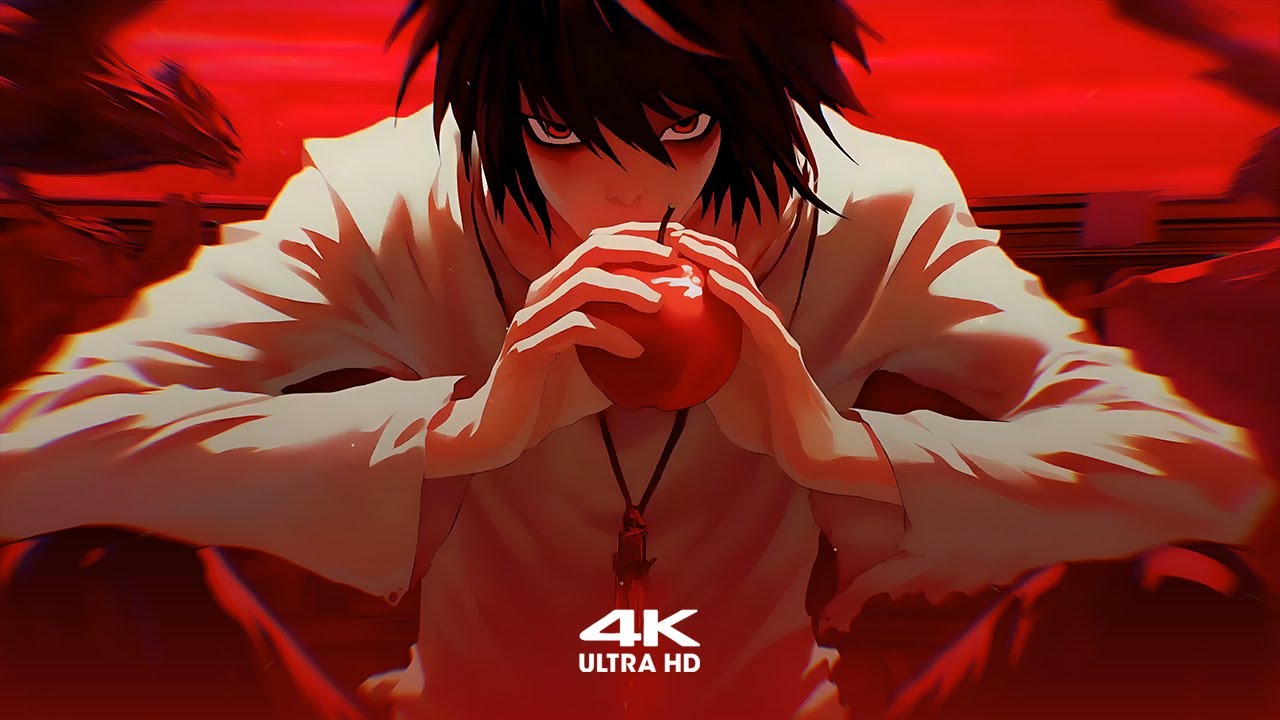 L from Death Note Eating Apple 🍎 | 4K Live Wallpaper + Screensaver