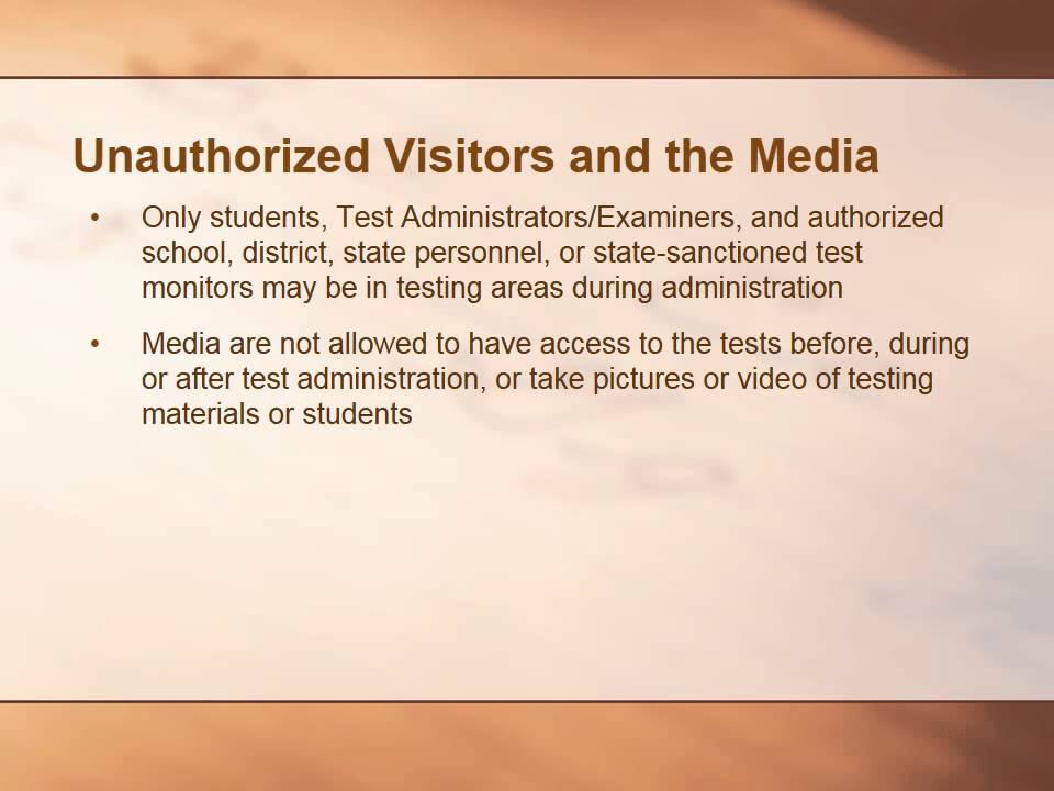 2015 TSD PARCC/ CMAS Security Training