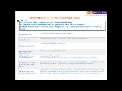 Interpreting Cisco Router's SHOW INTERFACE command output