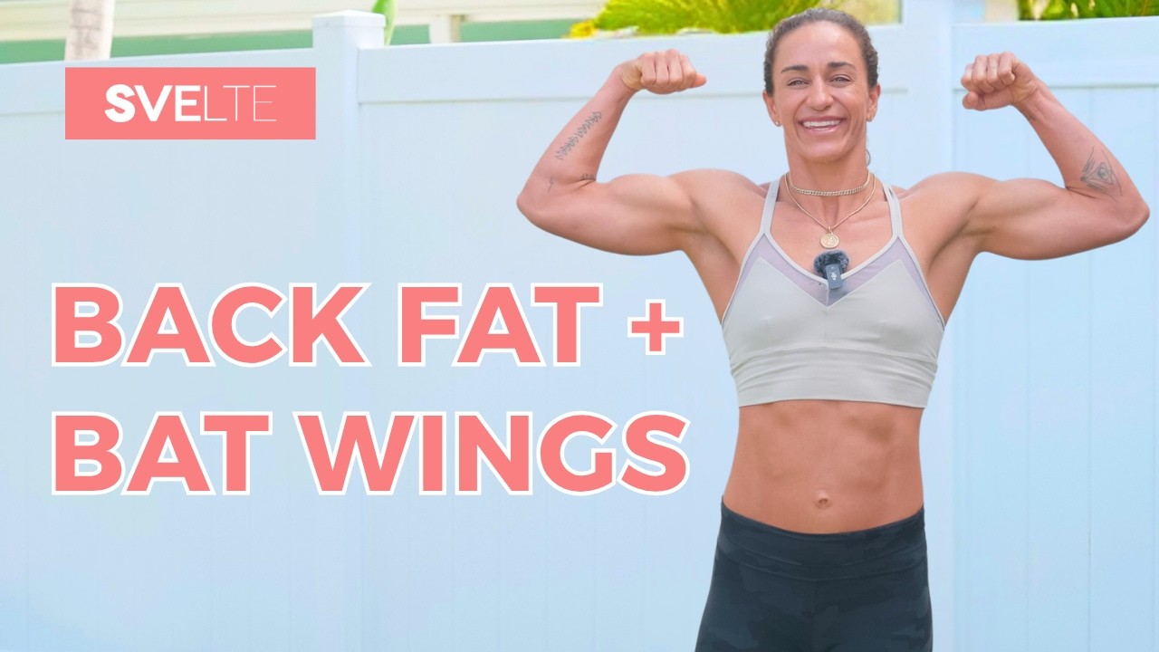 Back Fat + Bat Wings Workout | Burn Fat & Tone | No Equipment Workout | At Home