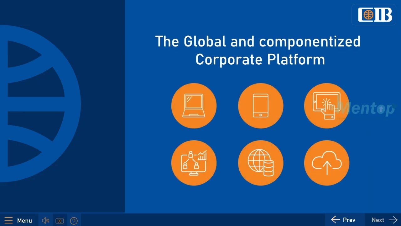 Custom E-Learning Development | CIB Supply Chain Finance | Developing E-Learning content | Mentop