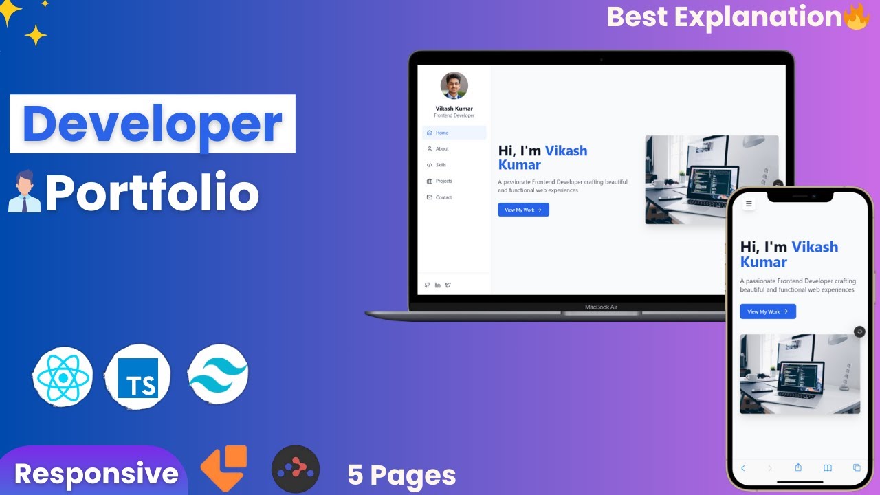 Building a Responsive Portfolio Website with React: A Comprehensive ... Building a Responsive Portfolio Website with React: A Comprehensive ...