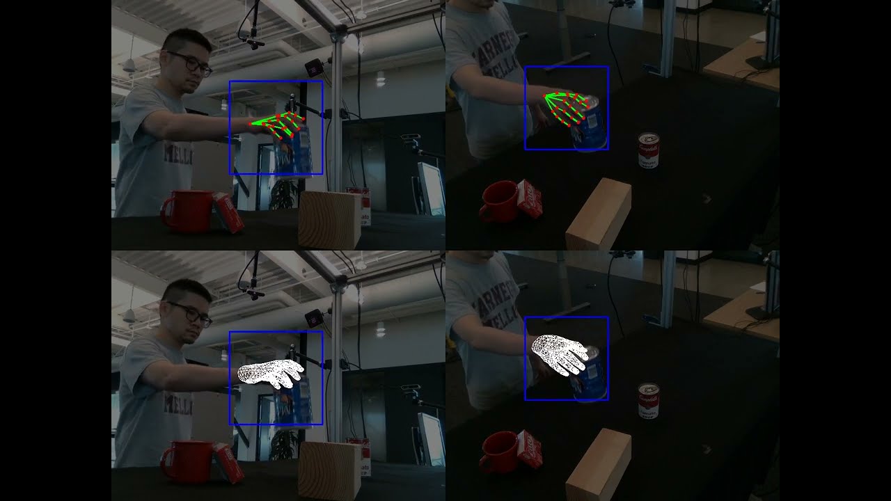 Multi-view 3D Hand Pose and Shape Estimation | Demo
