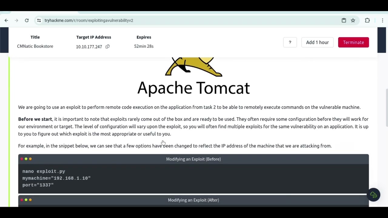 Exploit Vulnerabilities  TryHackMe