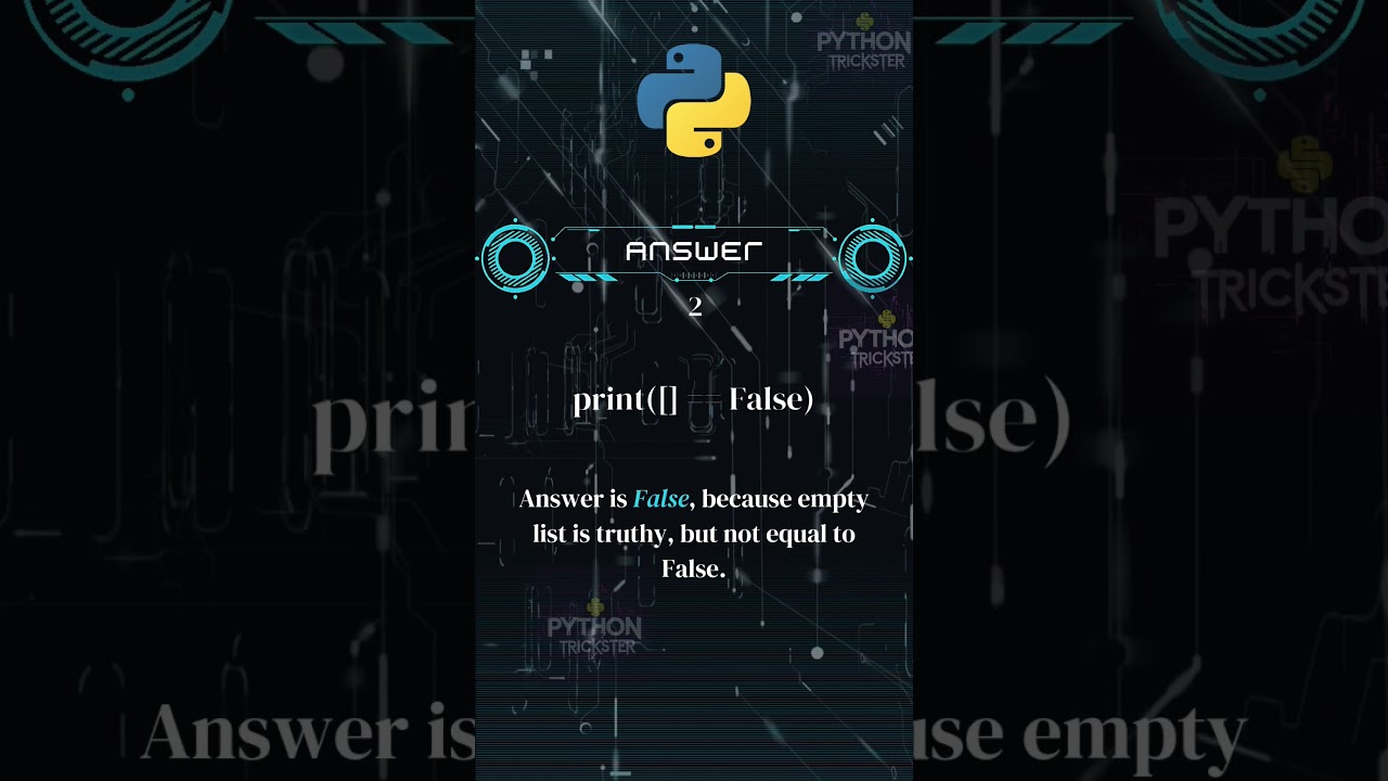 Python Challenge #2: Answer Reveal #pythonprogramming #100daysofcode #codelife #python #codenewbie