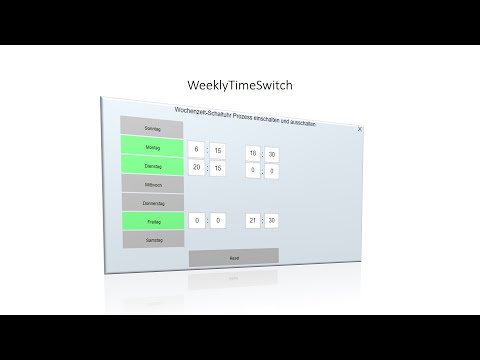 WeeklyTimeSwitch Part 1 TwinCAT 3 + HMI project