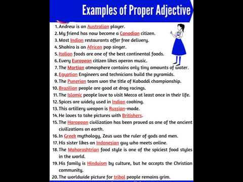 Spoken English #Grammar#Proper Adjectives #