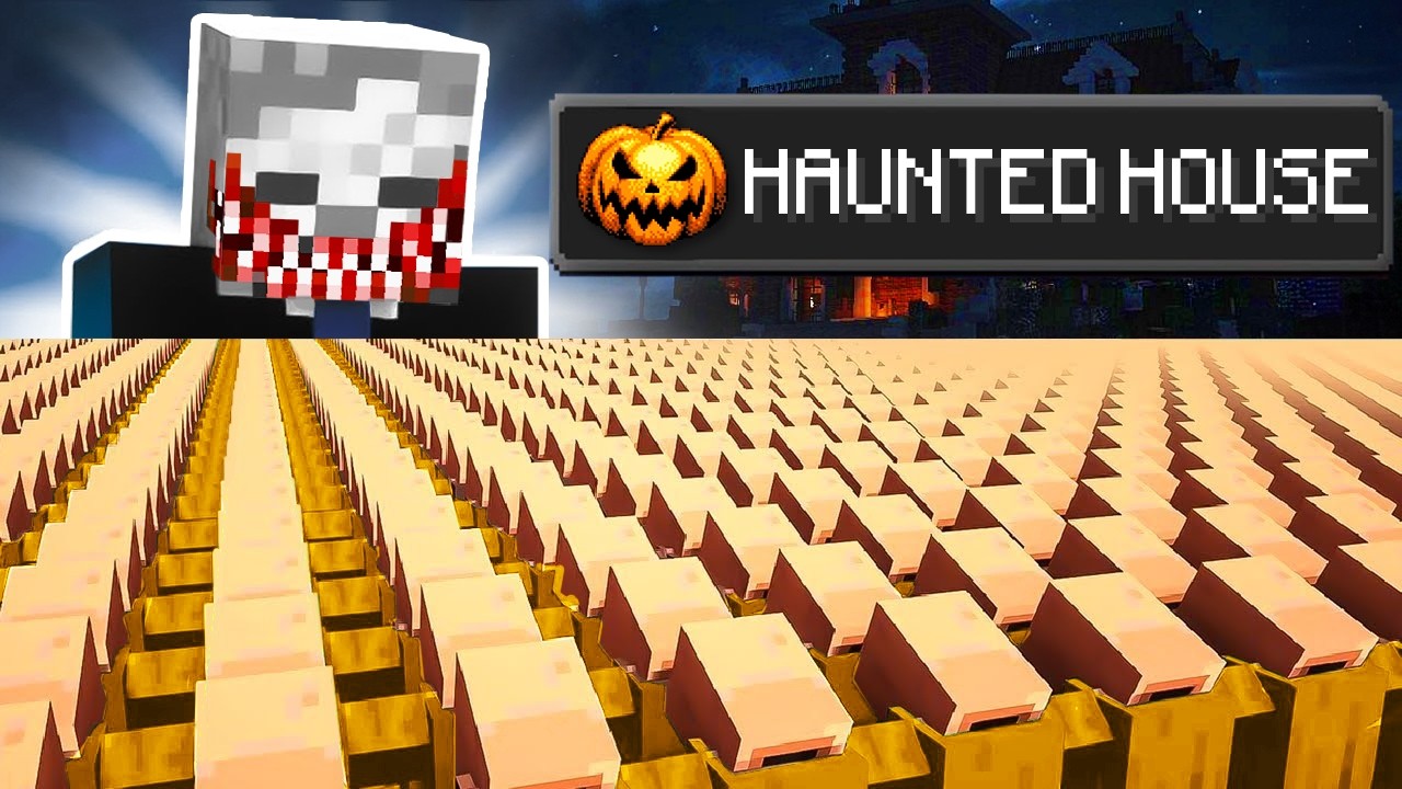 I Took 1,000,000 Villagers to a HAUNTED HOUSE
