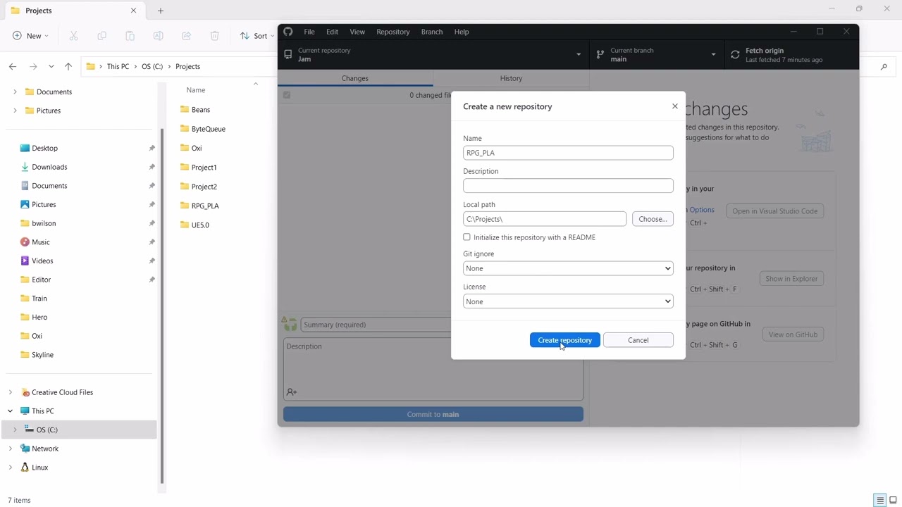 Making a GitHub repo for an RPG Maker project
