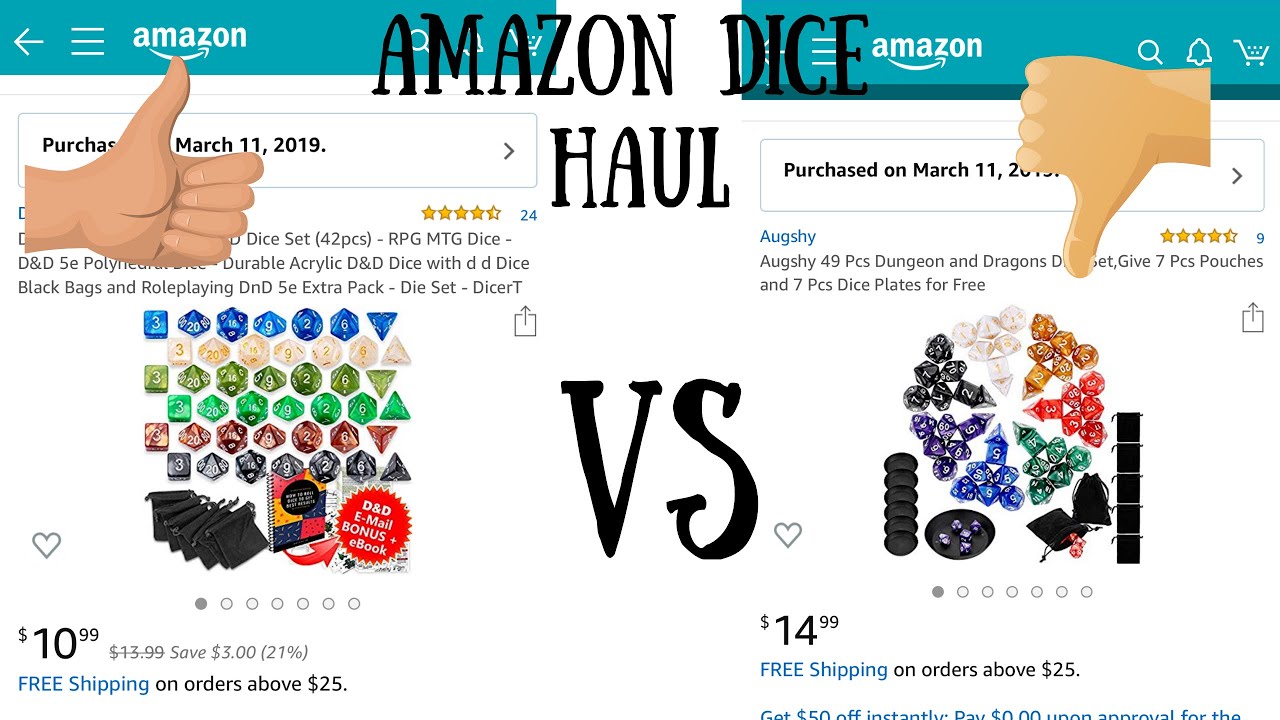 D&D Amazon dice haul is it worth it