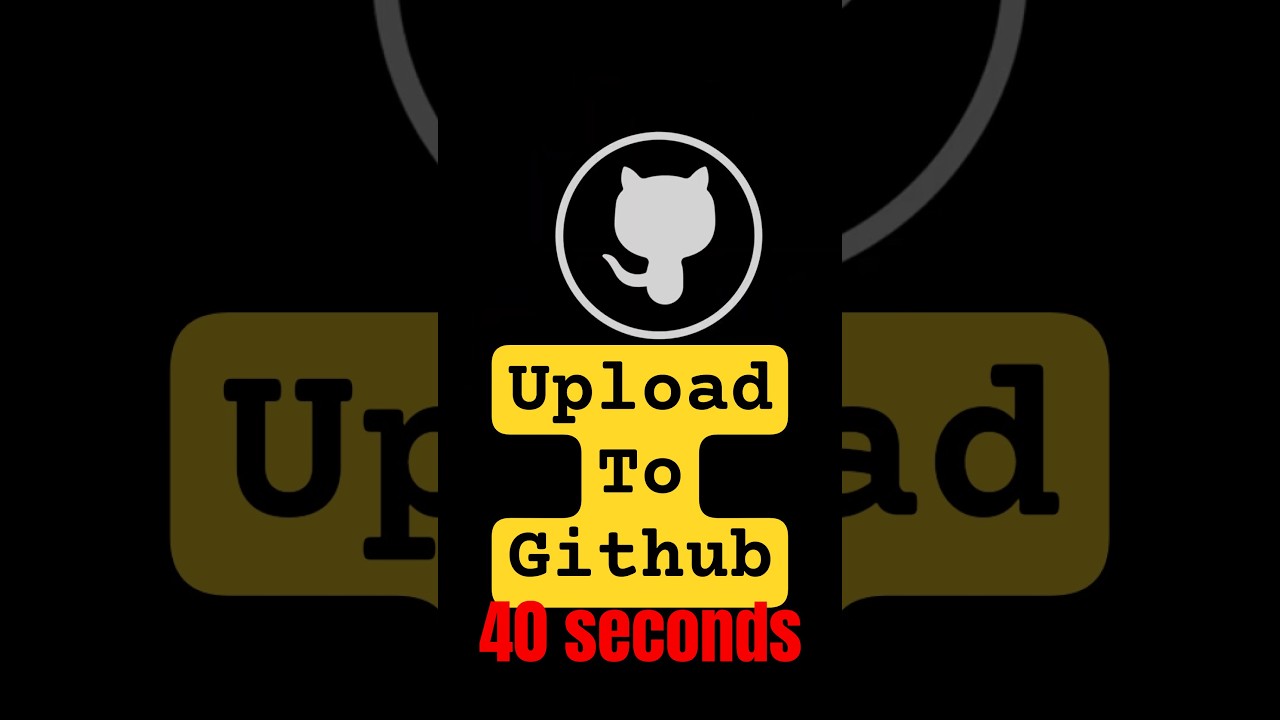 Upload Your Project to GitHub 🚀 | #github #git #gitbasics