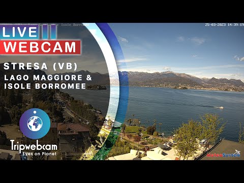 Stresa Live Webcam - Lake Maggiore and Borromean Islands
