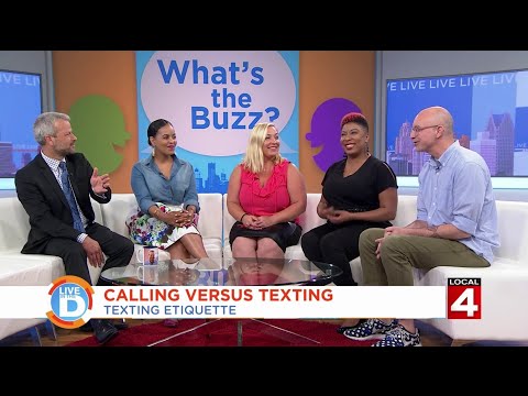 Live in the D: What's the Buzz - Texting etiquette