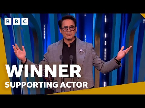 Robert Downey Jr. wins Supporting Actor 🏆 | BAFTA Film Awards 2024 - BBC