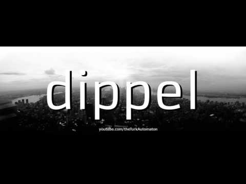 How to pronounce dippel in German
