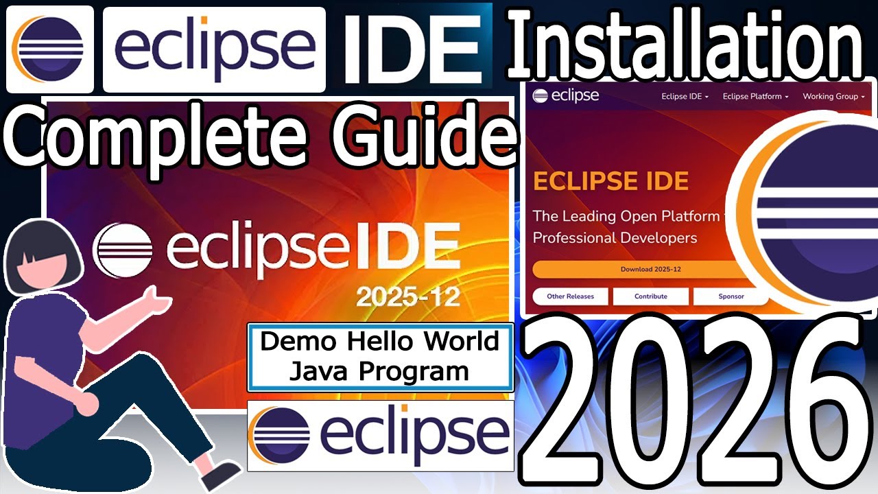 How to install Eclipse IDE on Windows 11 [ 2026 Update ] Java JDK 25 | Java Programming