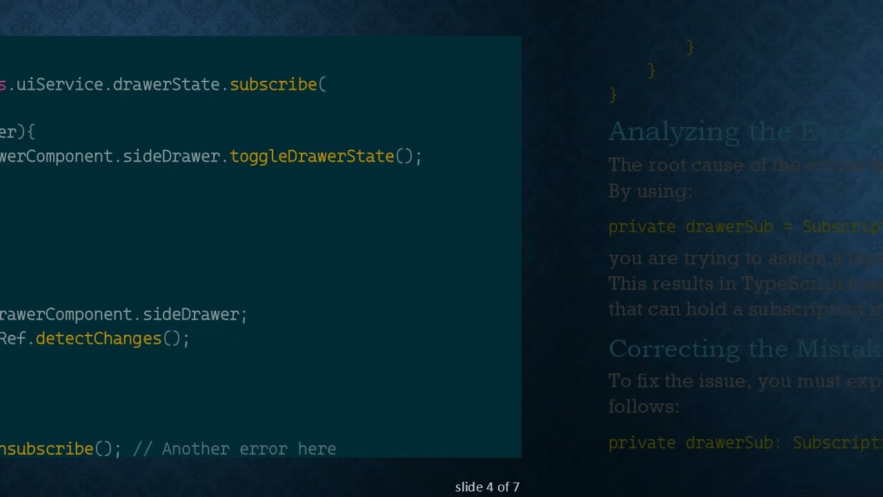 Resolving TypeScript Errors in Angular: Subscription Issues Explained