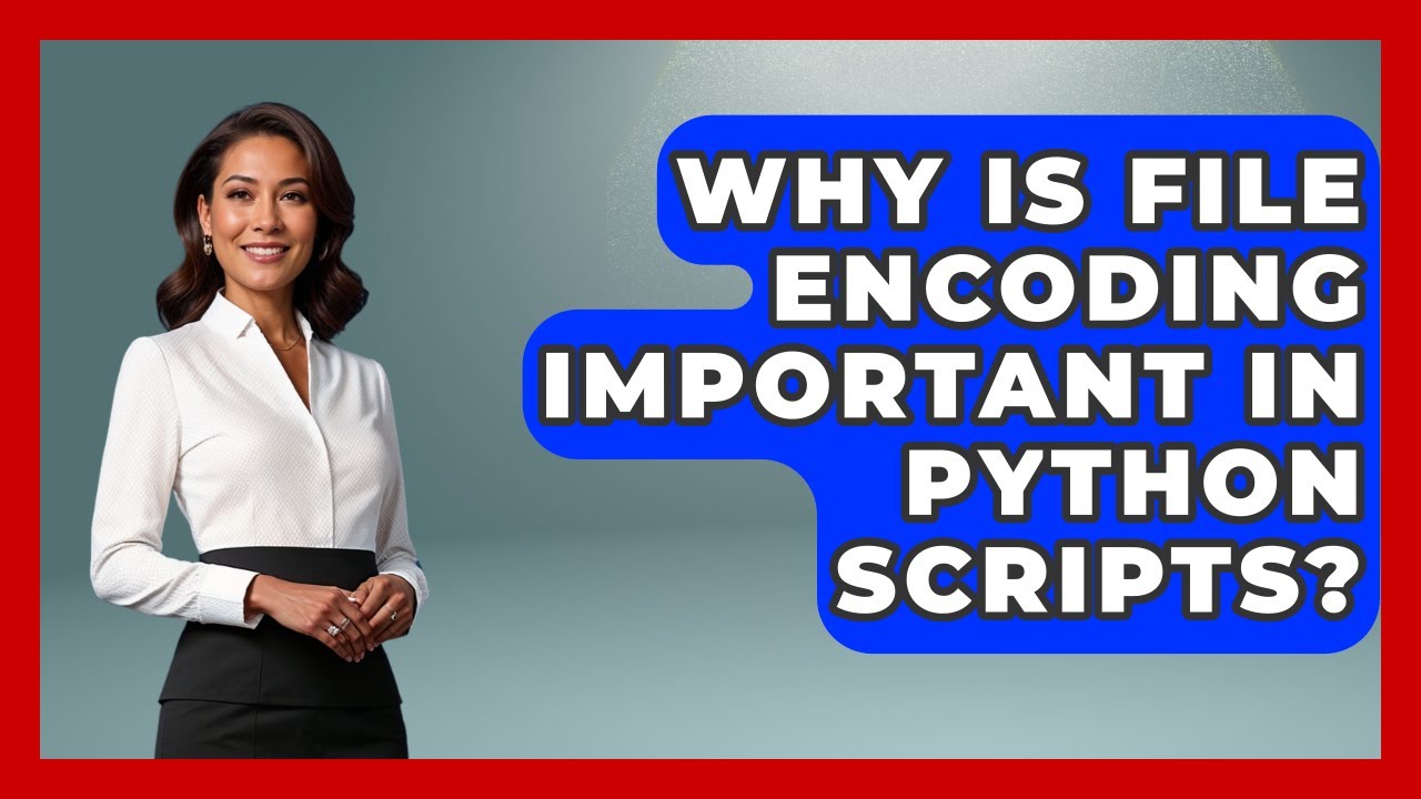 Why Is File Encoding Important In Python Scripts? - Python Code School