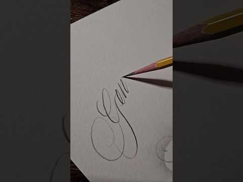 Guess what i have written ..? Pencil calligraphy…#calligraphyforbeginners #subscribe #utubeshorts