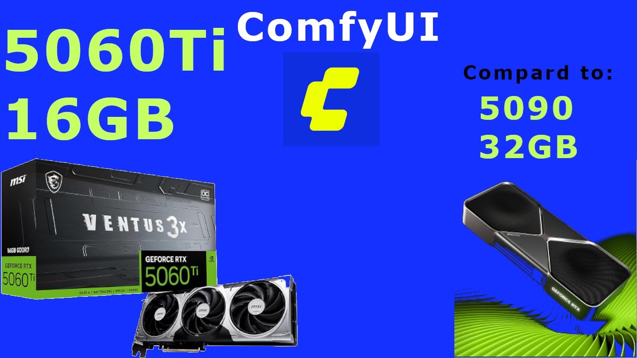 Geforce RTX 5060 Ti 16GB Review - Great for ComfyUI, Stable Diffusion & Most Gaming!