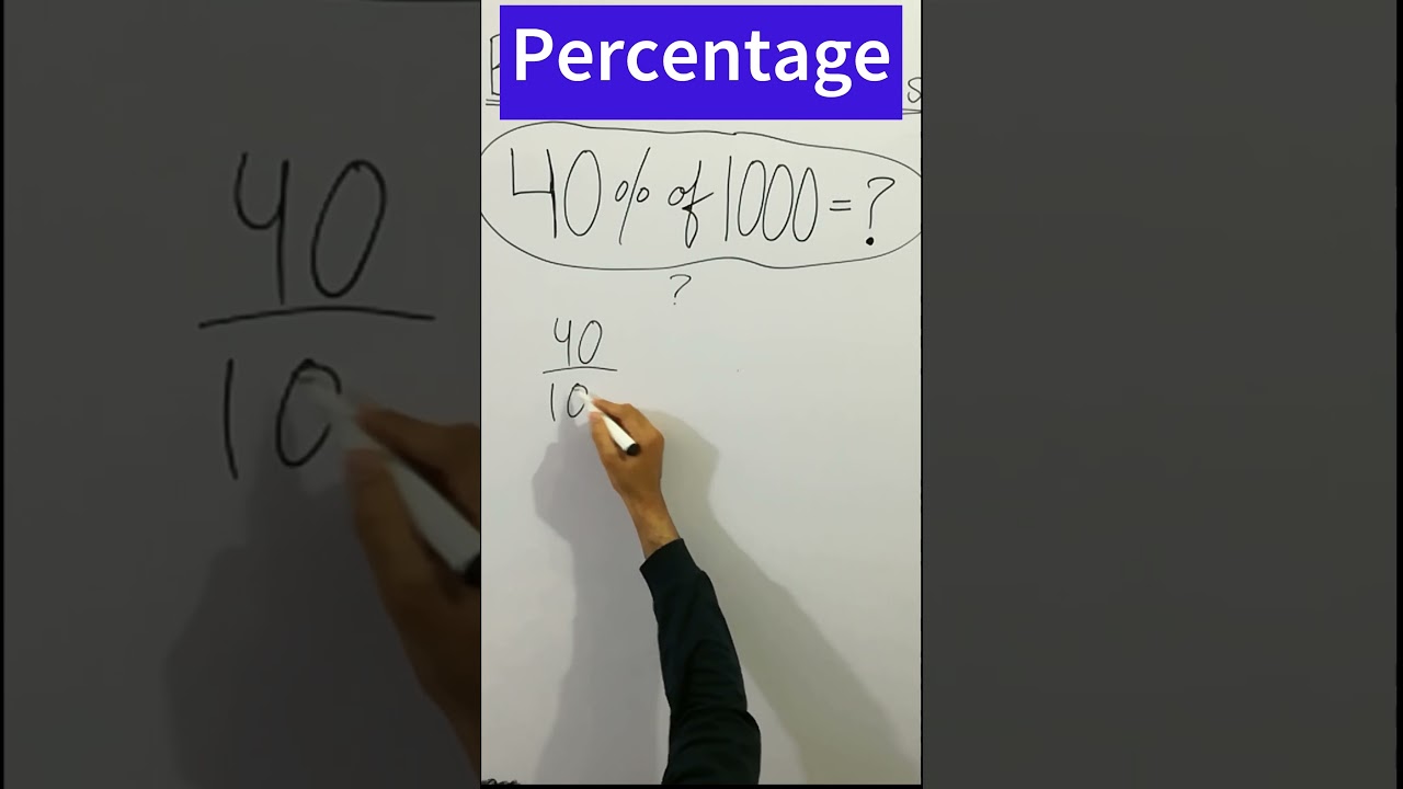 40% ka 1000 kitana hoga|| pratishat nikalana shikhe||pratishat kaise nikale||percentage kaise nikale