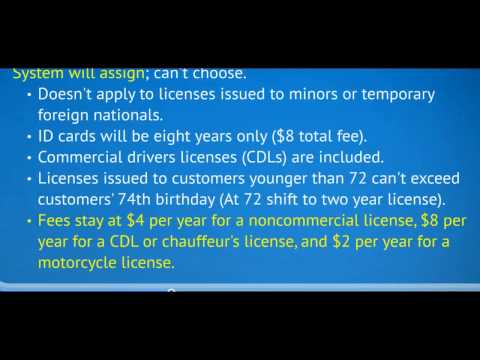 Iowa's five- to eight-year driver's license transition - extended version