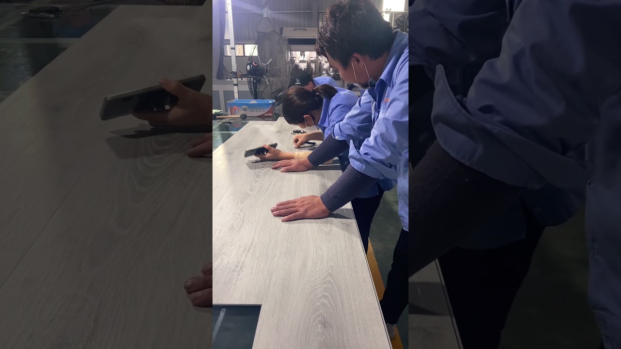 Vietnam SPC Click Flooring - Check the gapping between the Joints