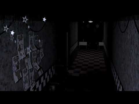 Foxy running down the hall but he returns