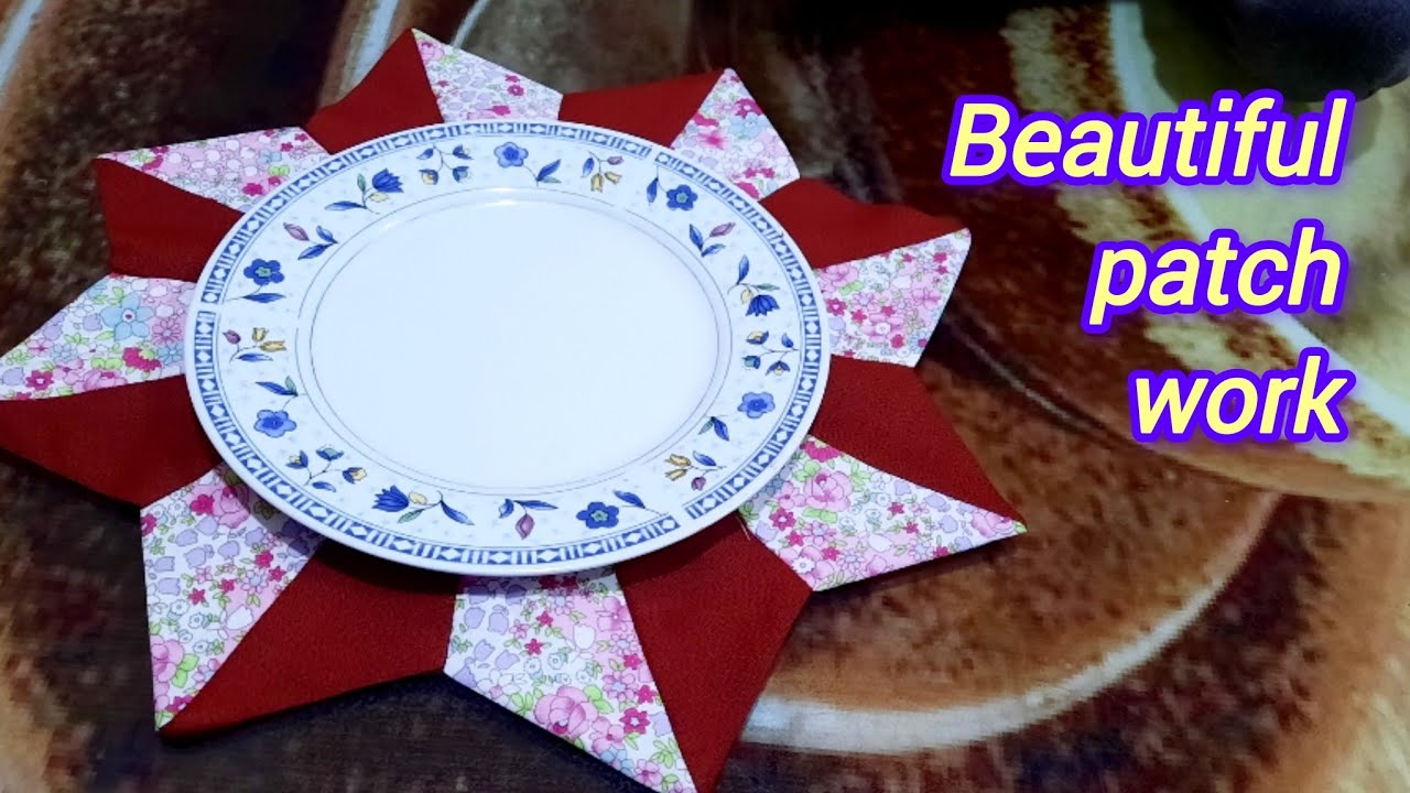 Sew a Beautiful Patchwork Placemat Step by step #patchwork by #saminasewing 