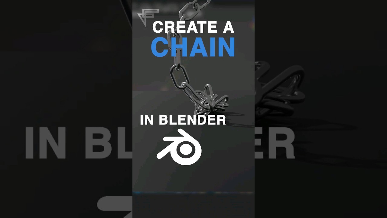 Create a Chain in Blendee Tutorial ✔️ #blender3d #quicktip