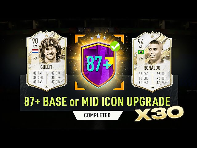 FIFA 23 87+ Base or Mid Icon Upgrade SBC - How to complete, estimated costs, and more
