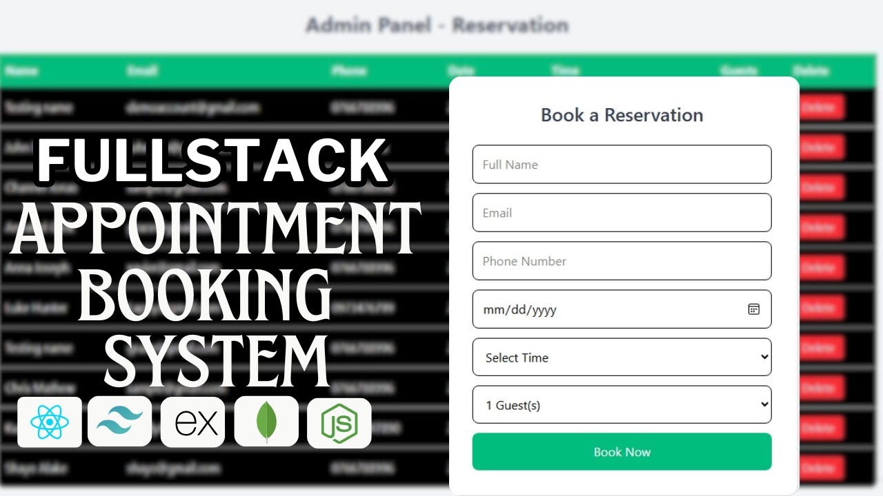 Build a Full Stack Booking App With React, Tailwind, Node JS, MongoDB, and Express JS | MERN Project