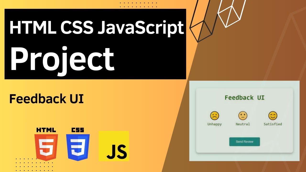 HTML CSS JavaScript Project - Feedback UI