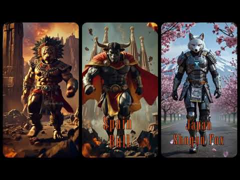 Which Animal Would YOUR Country Be? #ai #aiart #viralvideo #world #animals
