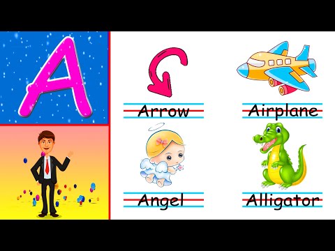 Words Learning For Kids | 4 Words From A To Z | Learn Alphabet For Kids | 4 Words Learning