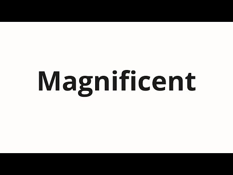 How to pronounce Magnificent