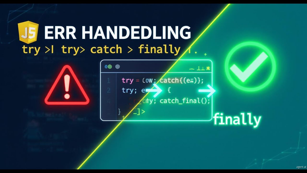 Error Handling in JavaScript | try, catch, finally Explained for Beginners