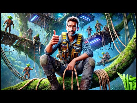 Jungle Combat Drill – While Alien Cadets Get Lost, Human Builds a Tree Fortress from Vines |Sci-Fi |