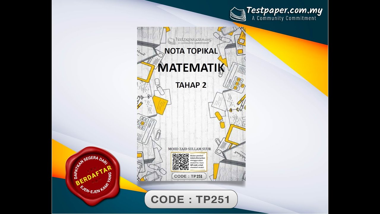 TAHAP 2: MODUL NOTA TOPIKAL MATEMATIK