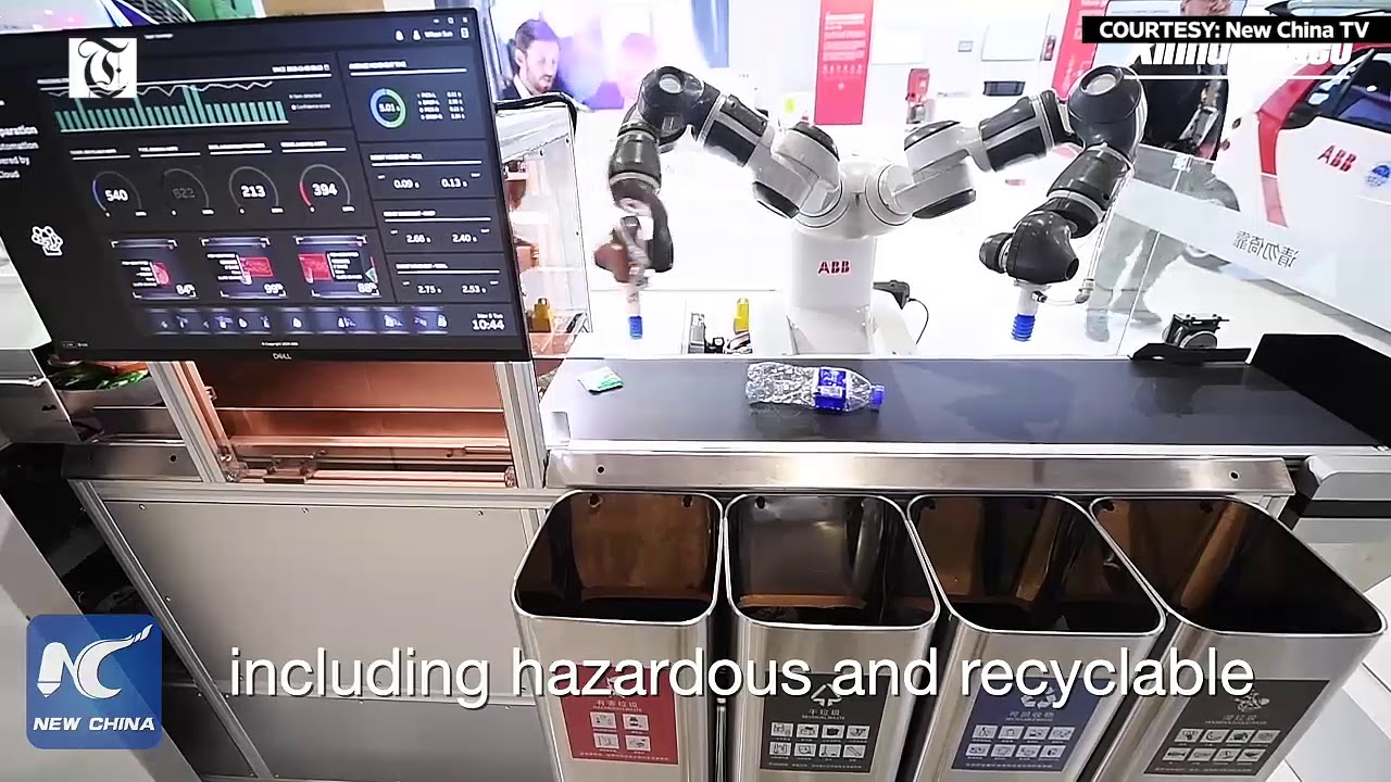 A garbage-sorting robot makes its debut at CIIE - Times of Oman