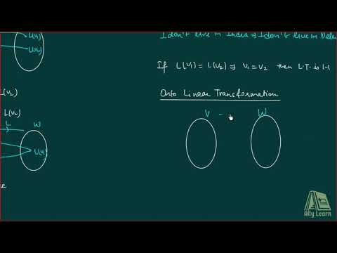 66. One-to-One and Onto Linear Transformations Video Lecture - Crash ...