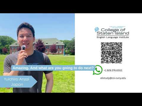 From ELI to studying Business at CSI - Listen to Yuichiro Anzai