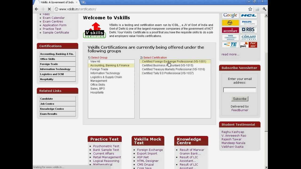 Steps to register for Vskills Government Certification Exam.avi