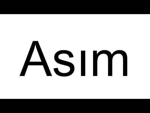 How to Pronounce Asım (Turkish)